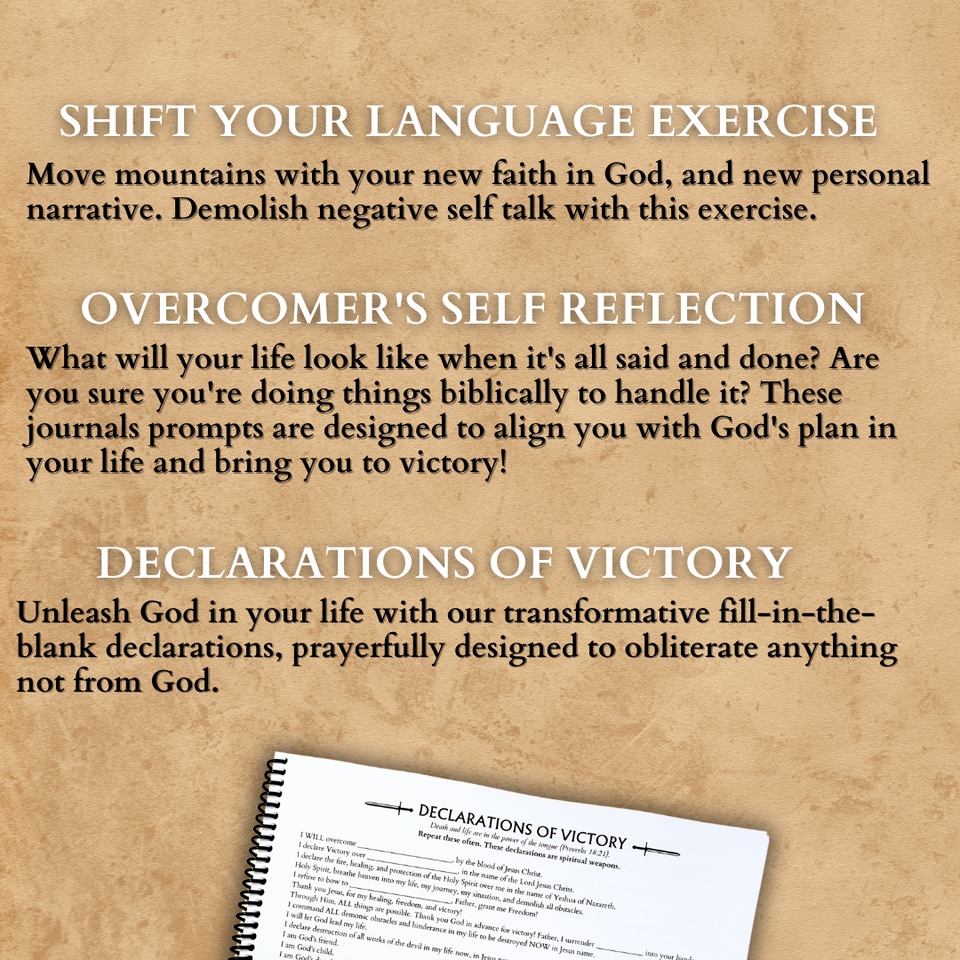 Overcome: Anything. Prayer Workbook – Overcome Anything with Jesus